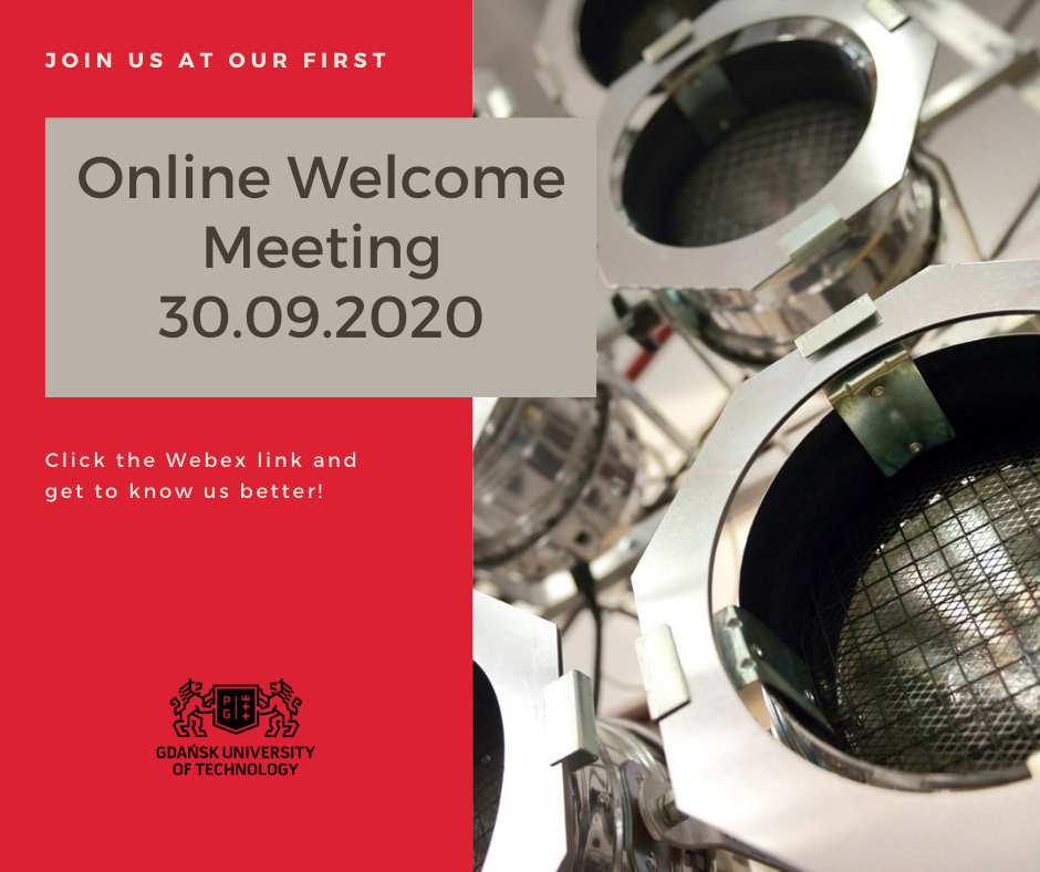 Welcome Meeting on Wednesday | Gdańsk University of Technology