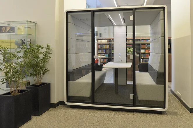 Acoustic cabins in the Gdańsk Tech Library | Gdańsk University of ...
